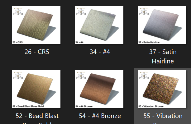 PVD Sheet · Atomic PVD